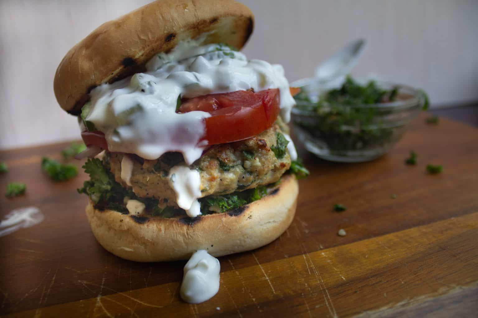 My Big Fat Greek Chicken Burger - always from scratch