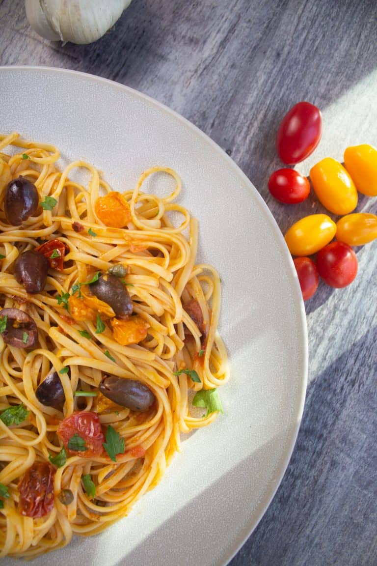 Classic Linguine Alla Puttanesca - Always From Scratch