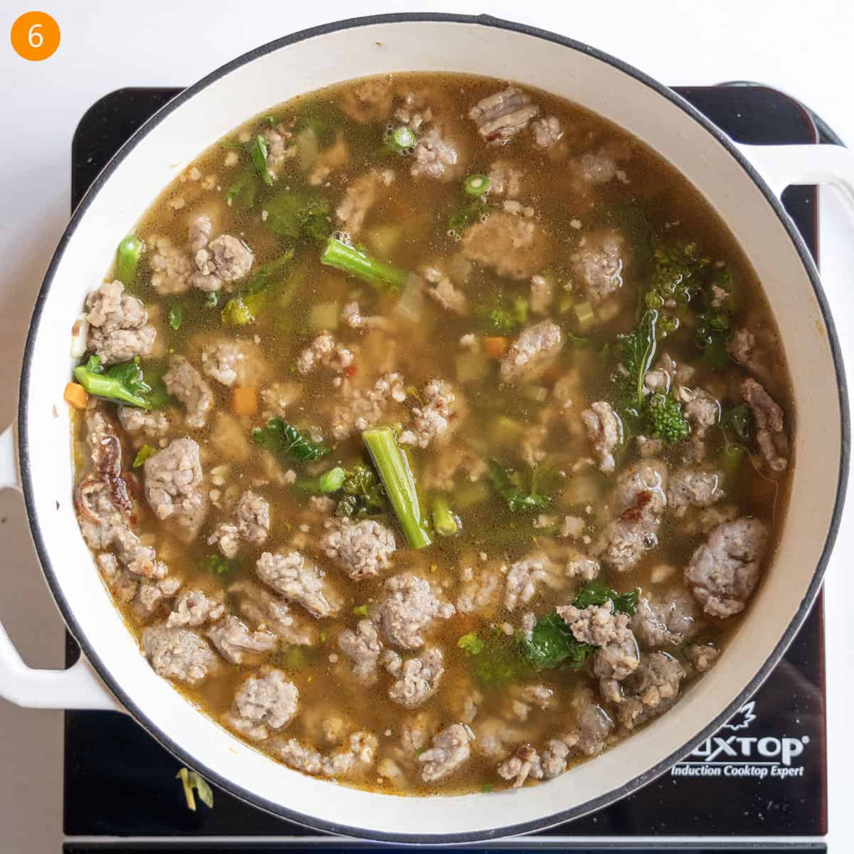 Broccoli Rabe and Tortellini Soup - Always From Scratch