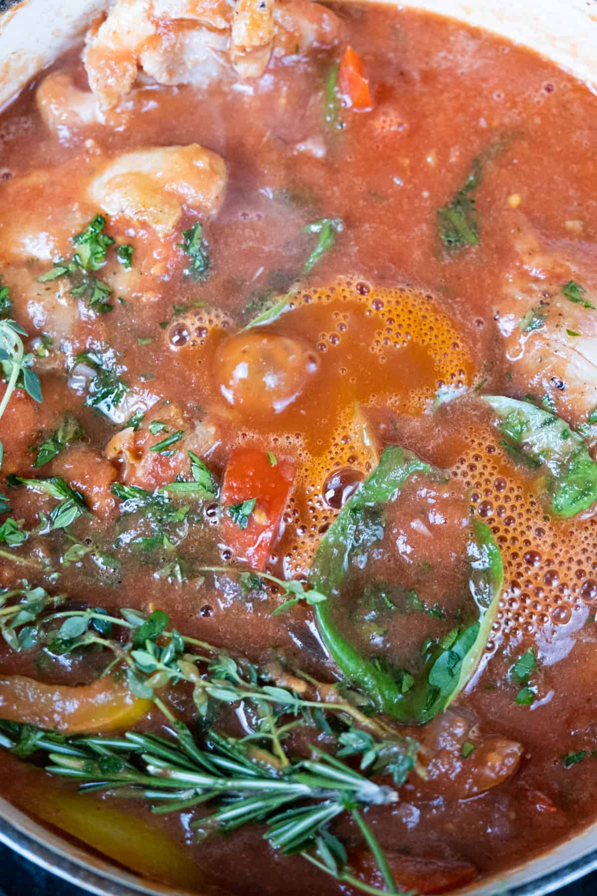 Easy Chicken Cacciatore - always from scratch