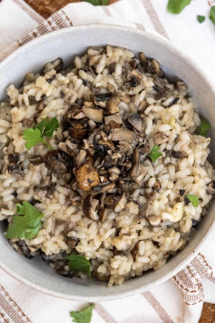 The Creamiest Mushroom Truffle Risotto - Always From Scratch