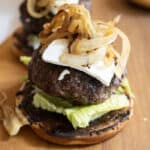 Goat Cheese Burger with Fig Jam - Always From Scratch