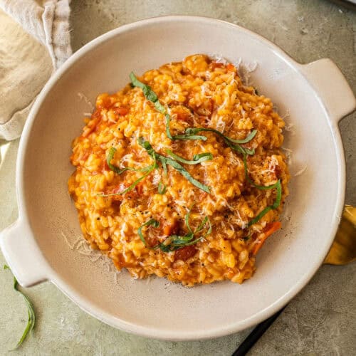 Creamy Cherry Tomato Risotto - Always From Scratch