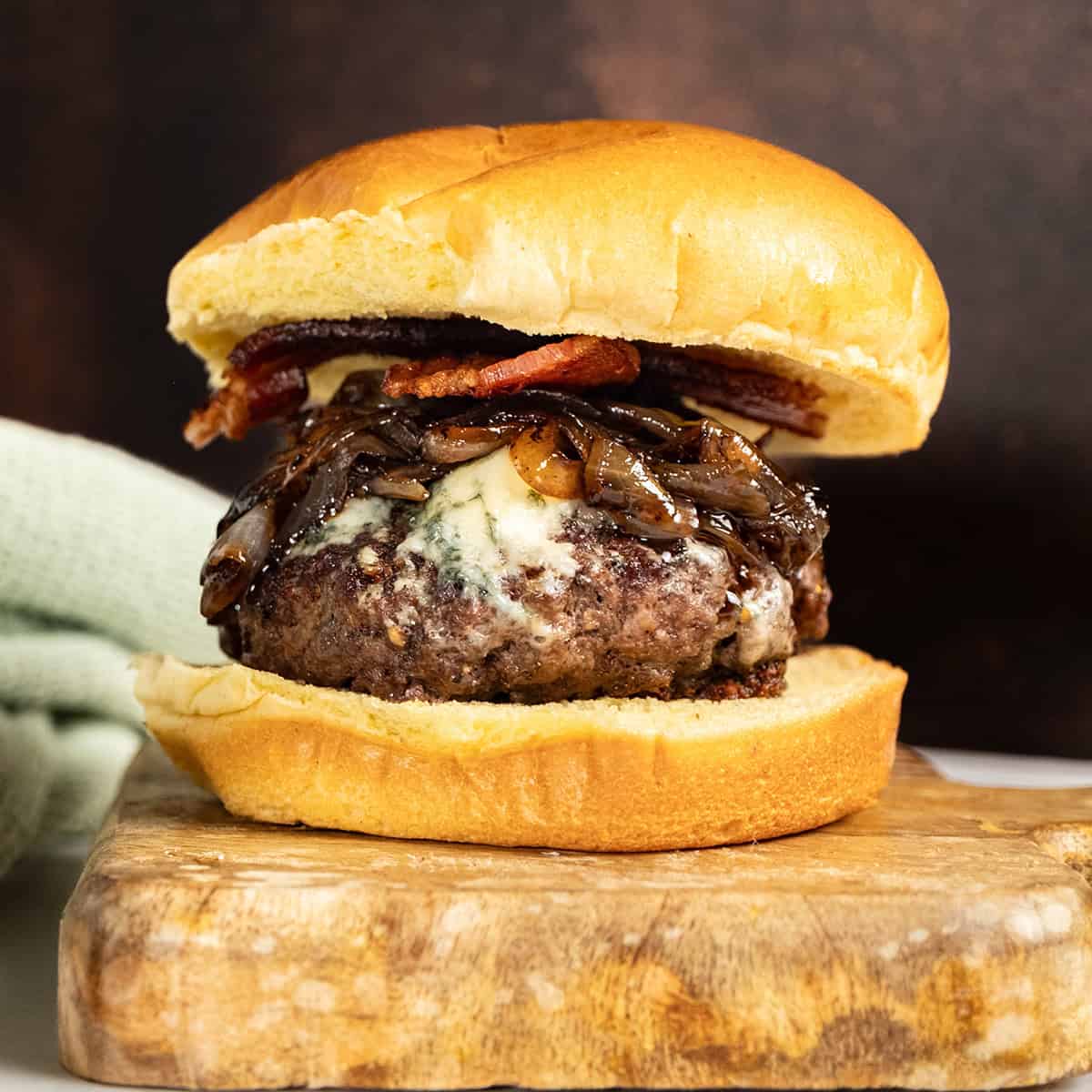 Bacon Blue Cheese Burger - Always From Scratch